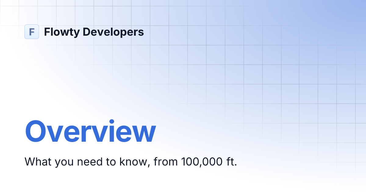 Overview | Flowty Developers
